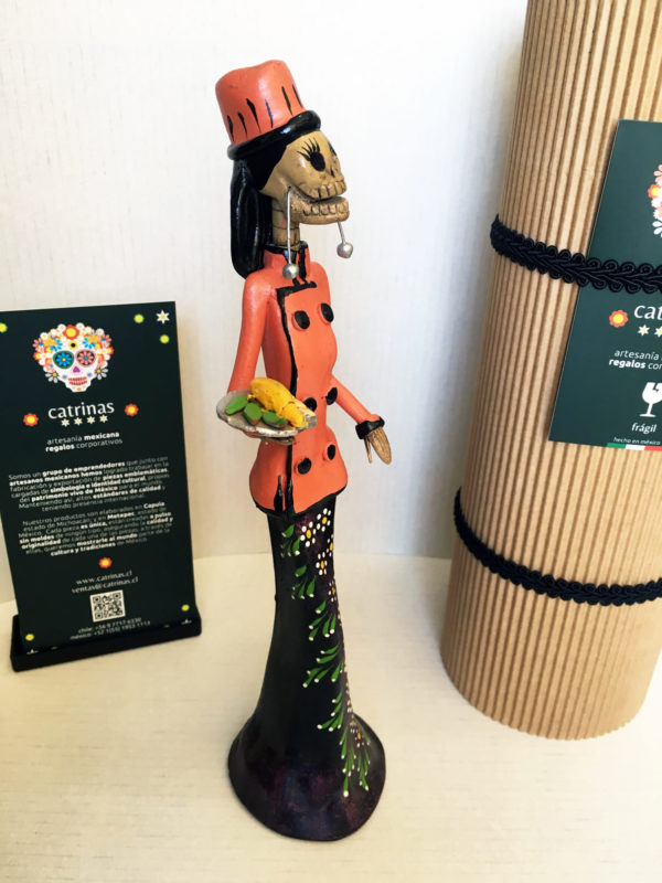 Catrina Mexicana Chef Naranja – 🦋 Catrinas | Artesanía y Cultura ...