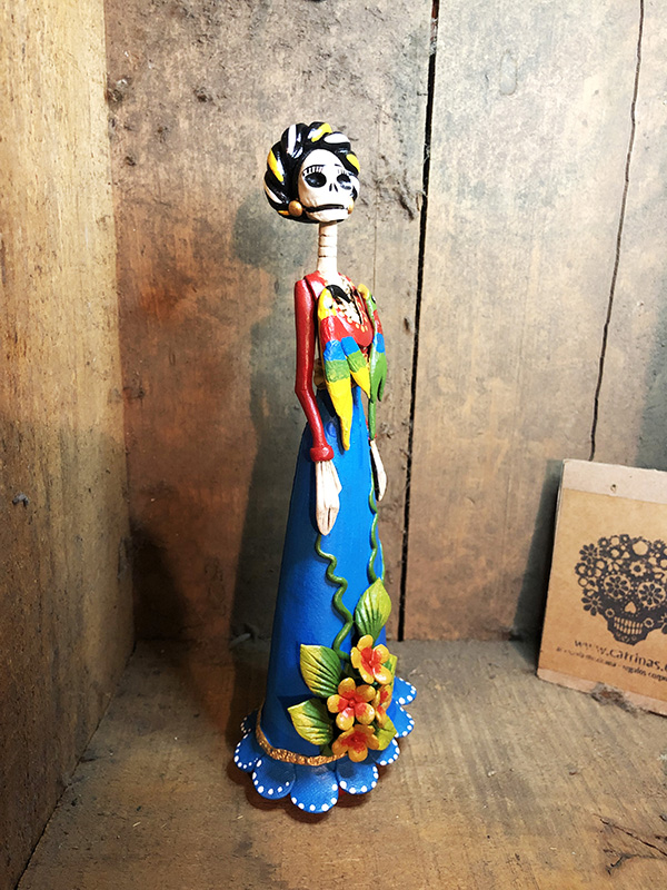 Catrina Mexicana Frida Kahlo Simone – 🦋 Catrinas | Artesanía y Cultura ...