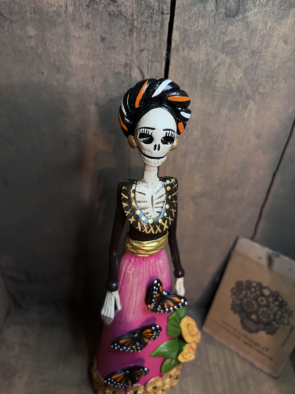 Catrina Frida Kahlo Sandra – 🦋 Catrinas | Artesanía y Cultura Mexicana ...