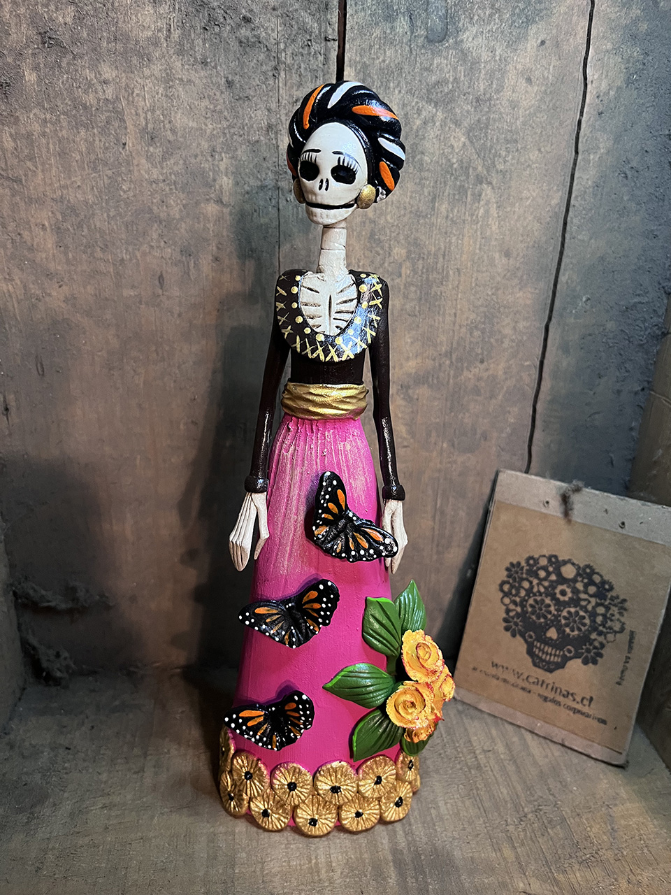Catrina Frida Kahlo Sandra – 🦋 Catrinas | Artesanía y Cultura Mexicana ...