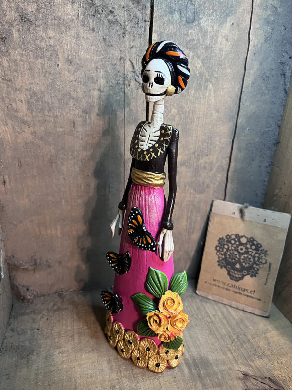 Catrina Frida Kahlo Sandra – 🦋 Catrinas | Artesanía y Cultura Mexicana ...