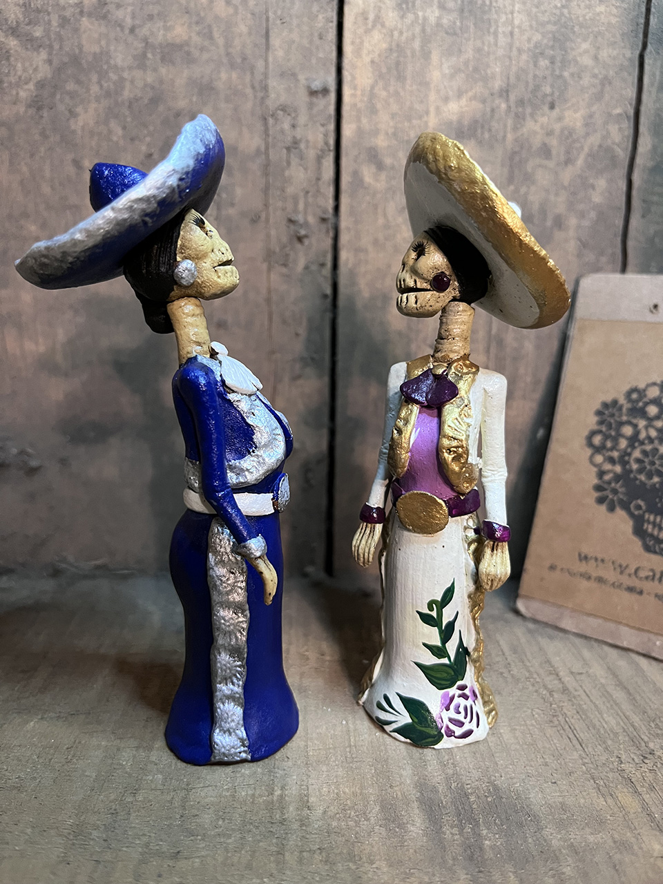 Pareja de Charras Comadres – 🦋 Catrinas | Artesanía y Cultura Mexicana ...