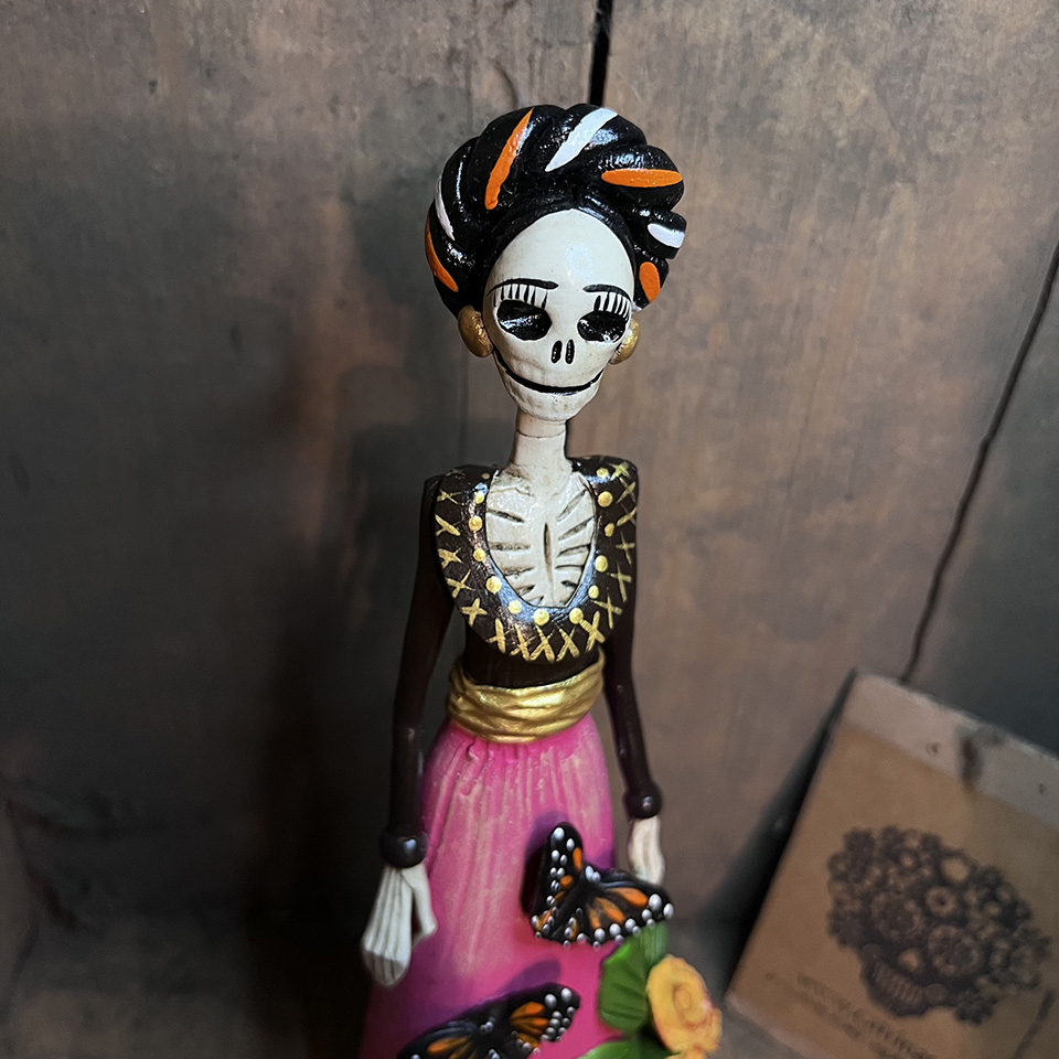 Catrina Frida Kahlo Sandra – 🦋 Catrinas | Artesanía y Cultura Mexicana ...