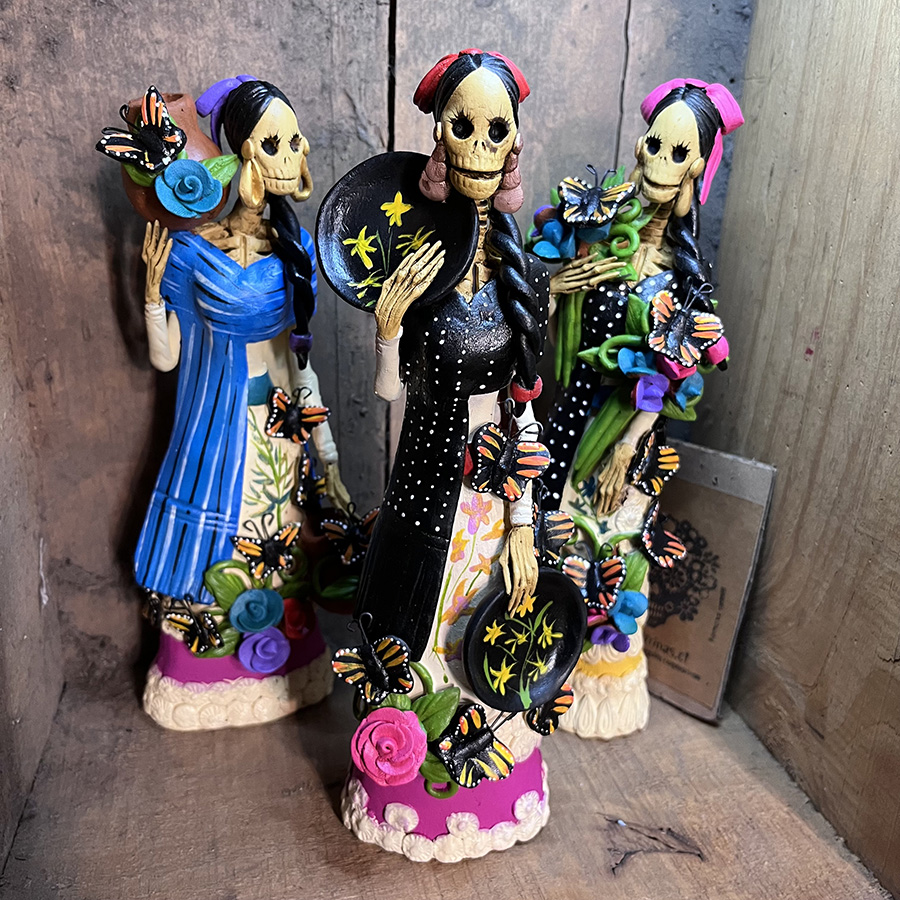 🦋 Catrinas | Artesanía y Cultura Mexicana en Chile – Catrinas de barro ...