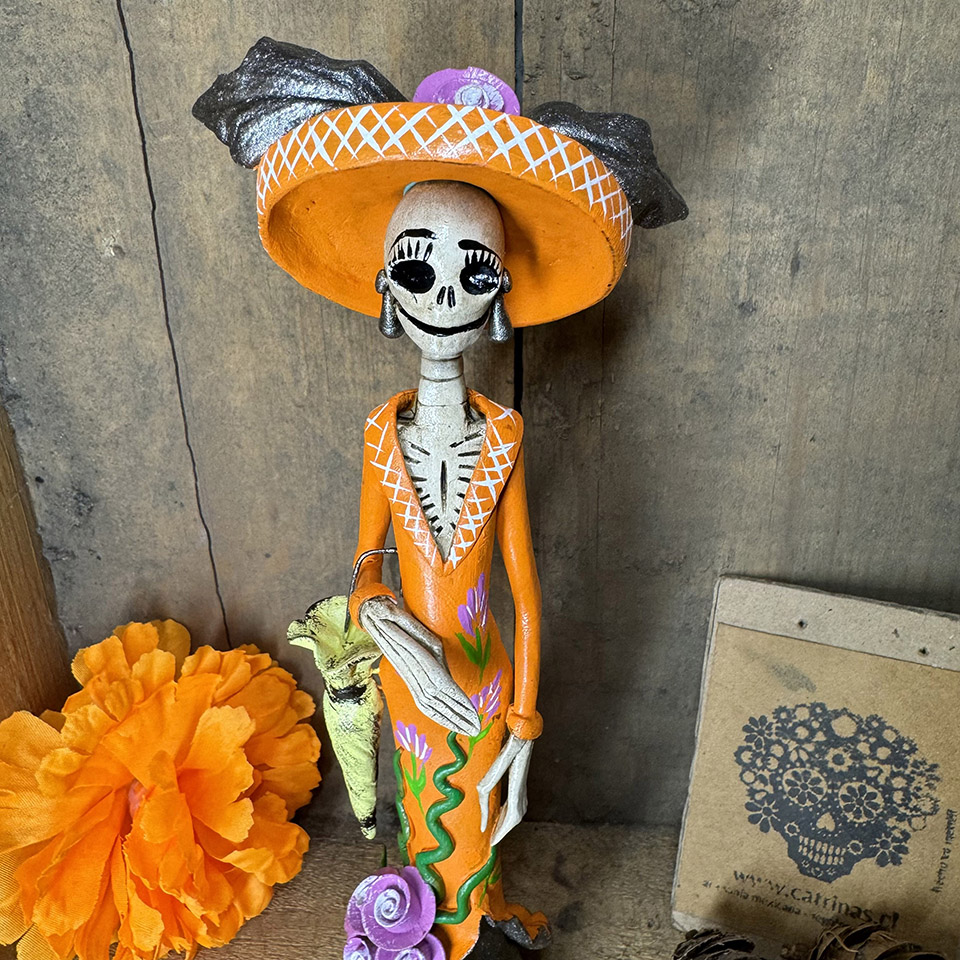 Catrina Garbancera Sombrilla Aurora – 🦋 Catrinas | Artesanía y Cultura ...