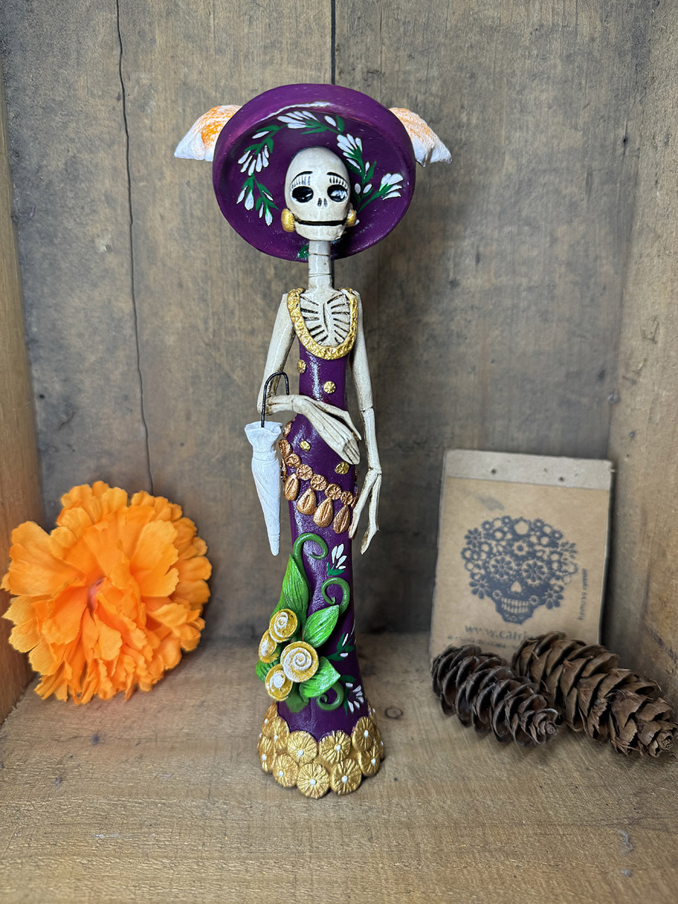 Catrina Garbancera Sombrilla Emilia – 🦋 Catrinas | Artesanía y Cultura ...