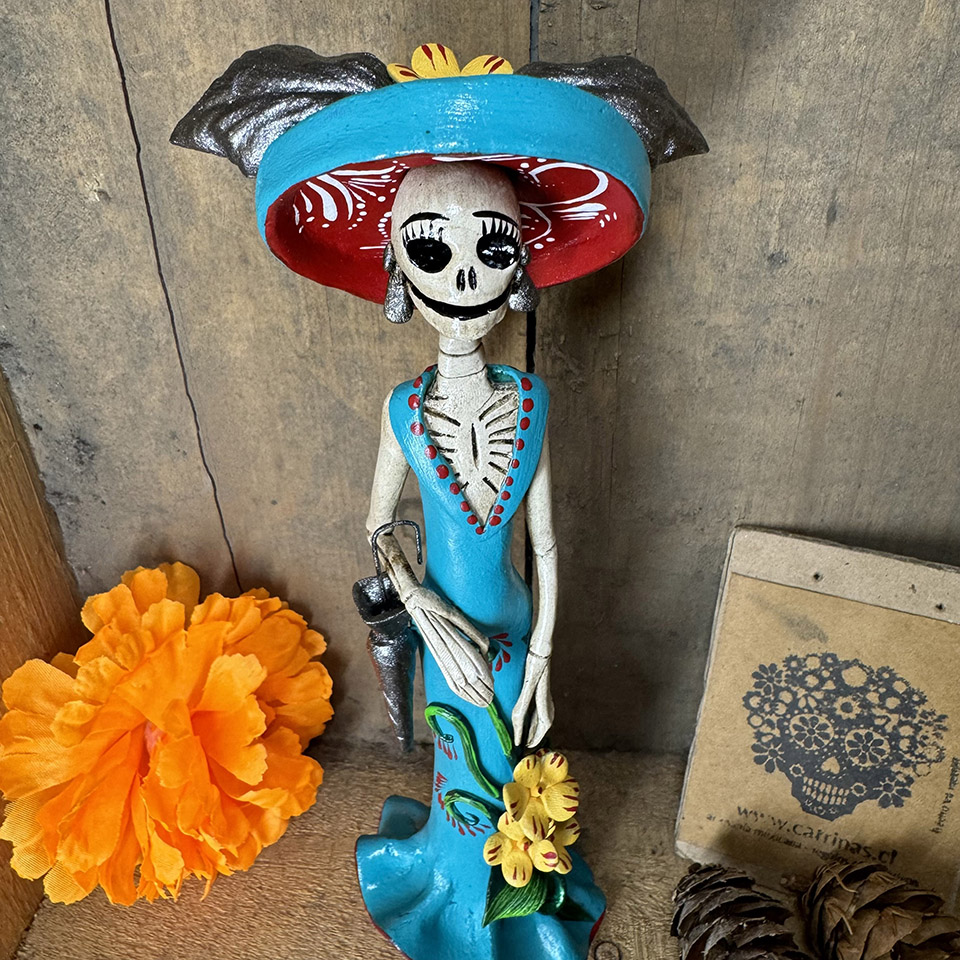 Catrina Garbancera Sombrilla Gema – 🦋 Catrinas | Artesanía y Cultura ...