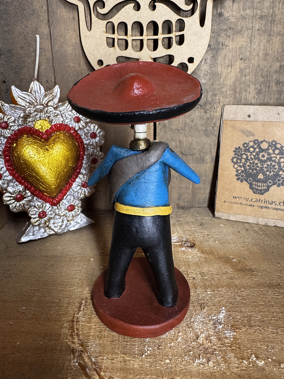 Catrin Campesino Mario – 🦋 Catrinas | Artesanía y Cultura Mexicana en Chile